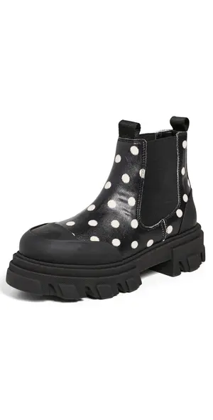 GANNI Cleated Low Chelsea Boots