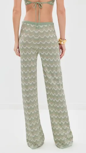 Devon Windsor Fiora Stripe Knit Pants - Aloe