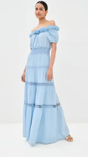 Temptation Positano Angara Linen Maxi Dress