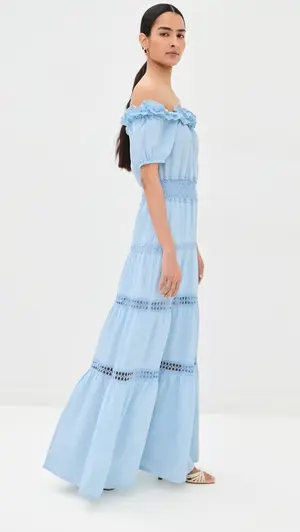 Temptation Positano Angara Linen Maxi Dress