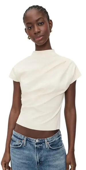 Line & Dot Archer Draped Top