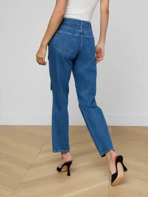 L'Agence Nevia Slouchy Straight-leg Jean