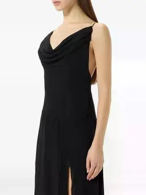 Blumarine Gown With Cowl Neck And Slit