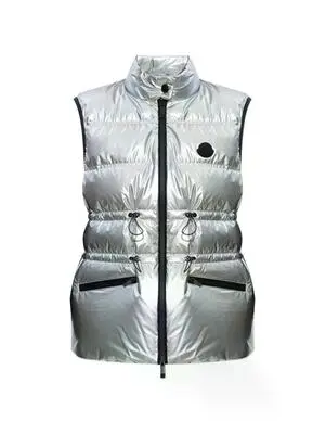 Moncler Padded Gilet - Silver