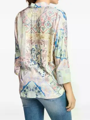 ELENA MIRÒ Patterned Patchwork Shirt