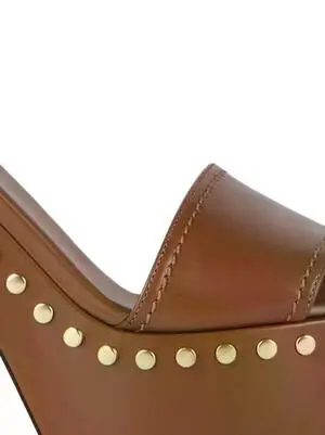 Givenchy 95mm Studded Sandals - Brown