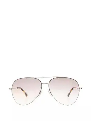Victoria Beckham Geometric-frame Sunglasses - Silver
