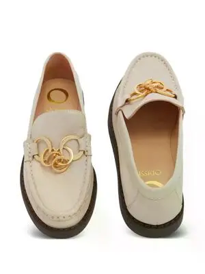 ODISSI Leather Loafers - Neutrals