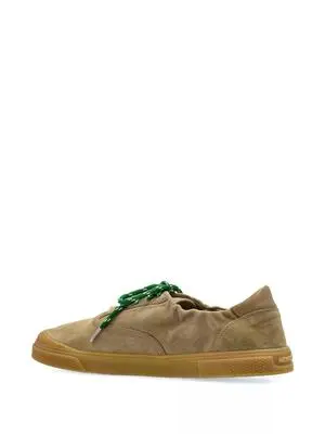 Moncler Lace-up Suede Sneakers - Neutrals