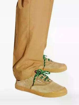 Moncler Lace-up Suede Sneakers - Neutrals