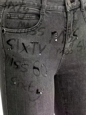 Miss Sixty Front Embellished Flared Jeans