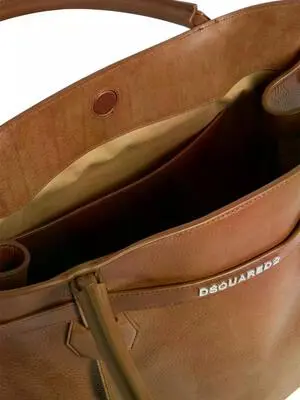 Dsquared2 Calf Leather Tote Bag - Brown