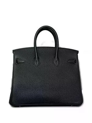 Hermès 2023 25 Birkin Tote Bag - Black