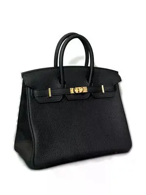 Hermès 2023 25 Birkin Tote Bag - Black