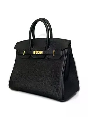 Hermès 2023 25 Birkin Tote Bag - Black