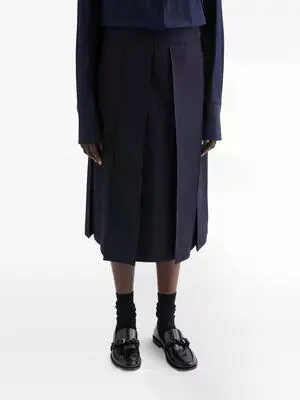 JIL SANDER Pleated Front-wrap Skirt