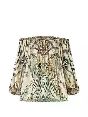 Camilla Frill Off-shoulder Top