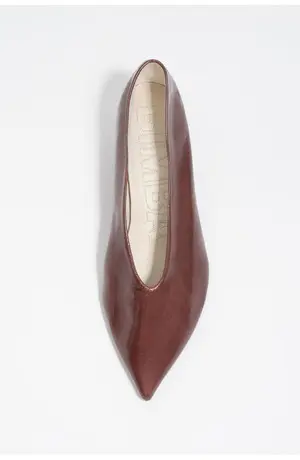 Bimba Y Lola Leather Mid-heel Court Shoe
