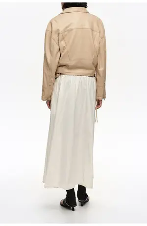Bimba Y Lola A-line Skirt With Button Detail - Ivory