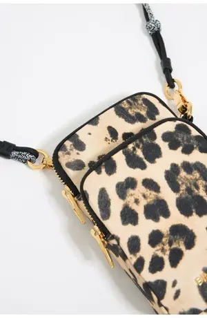 Bimba Y Lola Leopard Print Nylon Phone Case
