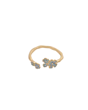 FABLE ENGLAND Forget Me Not Open Ring