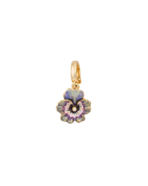 FABLE ENGLAND Pansy & Pearl Toggle Necklace