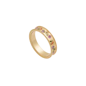 FABLE ENGLAND Folksy Floral Ring - Gold
