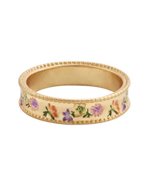 FABLE ENGLAND Folksy Floral Ring