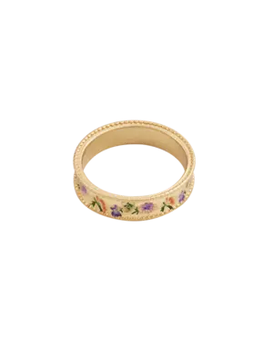 FABLE ENGLAND Folksy Floral Ring