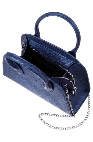 Nina Yorke Top Handle Bag - Navy
