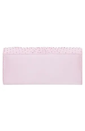 Nina Crystal Embellished Clutch - Icy Pink