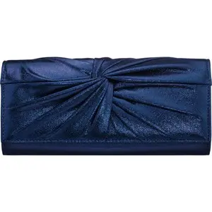 Nina Spirit Metallic Clutch - Navy