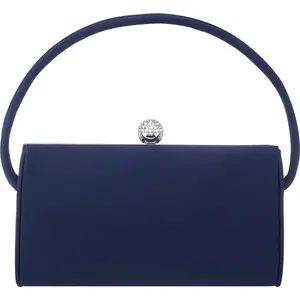 Nina Khalani Satin Clutch - Navy