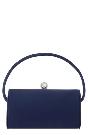 Nina Khalani Satin Clutch Navy