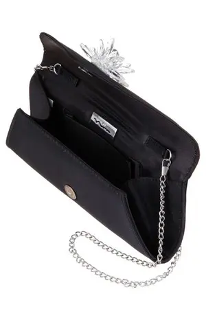 Nina Twila Envelope Clutch - Black