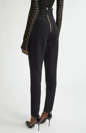 Balmain High-waist Knit Pants