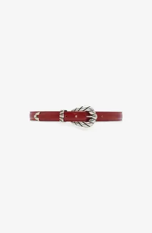 IRO PARIS Embella Baby Belt - Lipstick Red