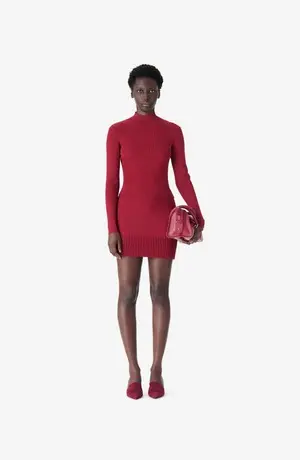 IRO PARIS Fenya Knit Turtleneck - Lipstick Red