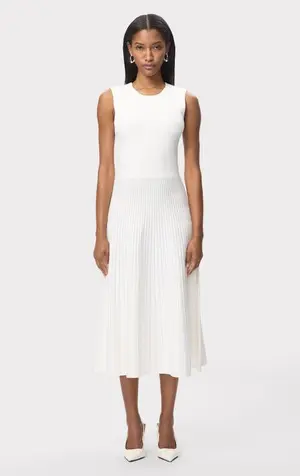 Herve Leger Cassia Midi Dress - Alabaster