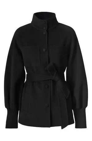 Mackage Shania Double-face Belted Wool Jacket