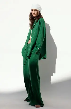 Deluc Antibes Ombré Tie-waist Pants - Green