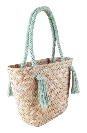 Likhâ Seagrass Large Tote Bag - Sage