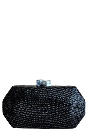 LIKHA Solid Octagon Clutch - Black