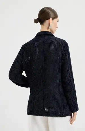 Brunello Cucinelli Net Knit Blazer
