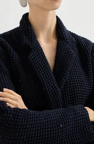 Brunello Cucinelli Net Knit Blazer