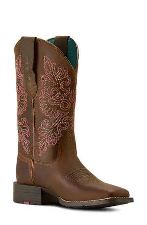 Ariat Contrast Stitching Boots For Women