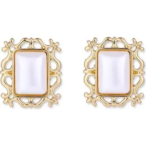 PETIT MOMENTS Viva Stud Earrings - Gold/pearl