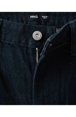 Mango High-waist Wide Leg Full-length Jeans - Open Blue