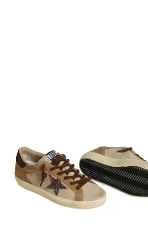 GOLDEN GOOSE Super-star Low Top Sneaker - Beige/brown