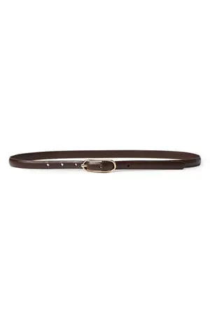 Paige Quincy Leather Belt - Coffee